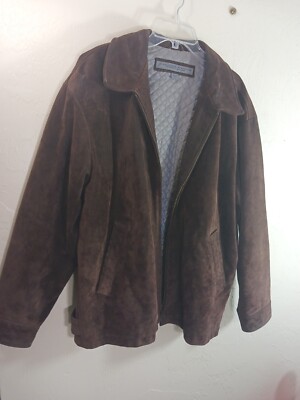 LE COLLEZIONI STRUCTURE MEN'S GENIUNE LEATHER THICK JACKET SIZE: LARGE ...