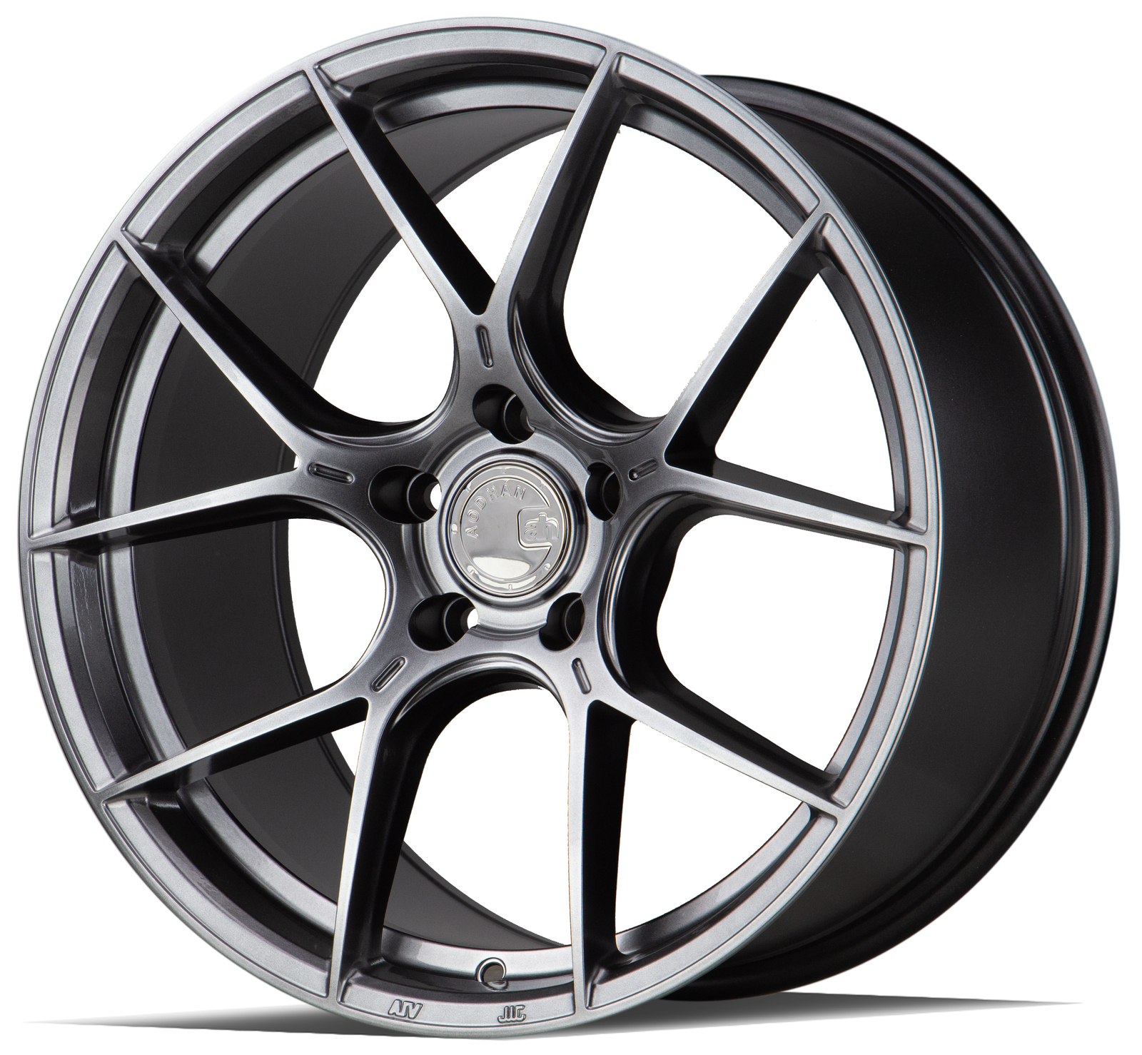 18x8.5 Aodhan Flow Forged AH-11 5x120 +35 Hyper Black Wheels (Set of 4 ...