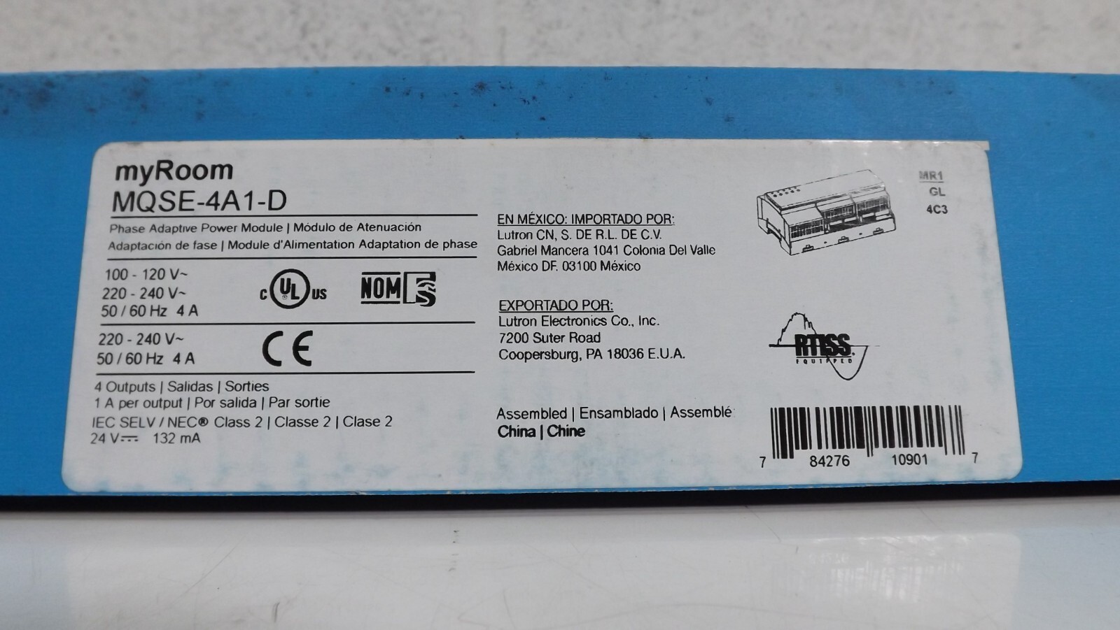 Defective+Lutron+MyRoom+MQSE-4A1-D+Phase+Adaptive+Power+Module+AS-IS ...