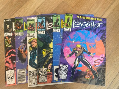 Longshot 1 -6 Complete Marvel Comics Keys 1st Appearance Of Mojo And ...