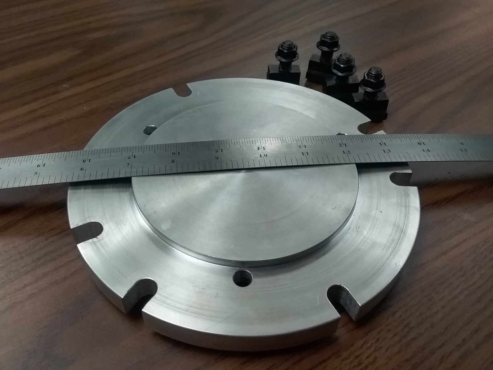 8" base adapter plate mount chucks on rotary table or milling machine # ...