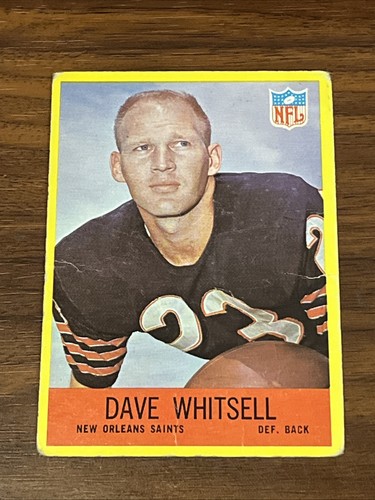 1967 Philadelphia Dave Whitsell #130 New Orleans Saints 1967DW1 | eBay