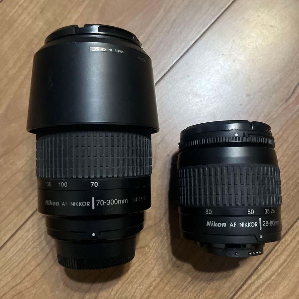Nikon DSLR Camera with 18-55mm & 70-300mm Lenses Quartz Date Stamp | eBay