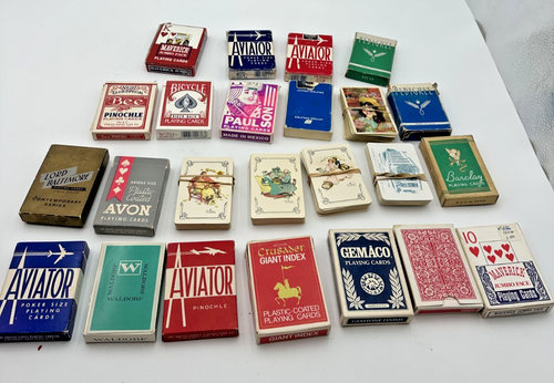 Huge Lot of Vintage Playing Card Decks | eBay