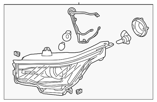 OEM NEW 2017-19 GM GMC Acadia Denali SLT Driver Side Headlamp Assembly ...