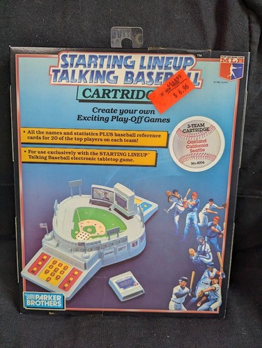 RARE STARTING LINEUP TALKING BASEBALL CARTRIDGE 4004 w/ NM CARDS New ...
