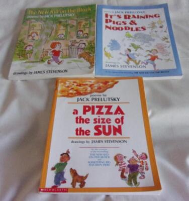 Set of 3 Jack Prelutsky poem books: Pizza/Pigs & Noodles+ | eBay
