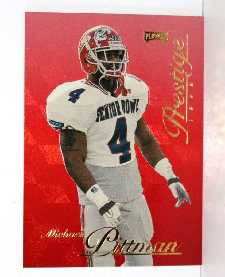 1998 Playoff Prestige Michael Pittman RED RC Card # 199 Fresno State | eBay