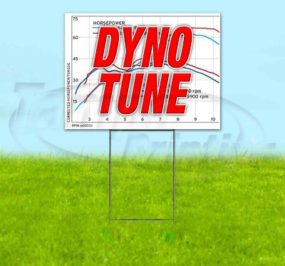 DYNO TUNE Yard Sign Corrugated Plastic Bandit Lawn Decorations USA | eBay