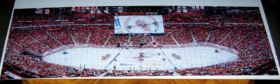 DETROIT RED WINGS ARENA - 1000 PC PANORAMIC - COMPLETE!! (SEE SHIP ...