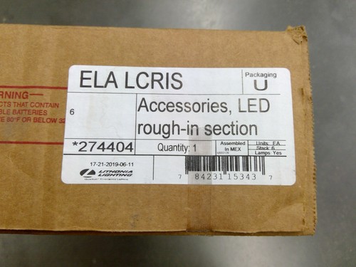 Lithonia ELA LCRIS LED Edge Lit Exit Light Rough-In Section **Free ...