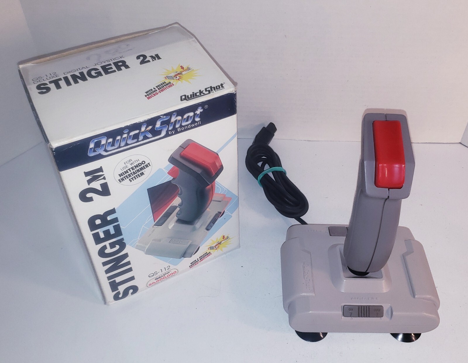 QUICKSHOT STINGER 2 M Arcade Fighter Joy Stick Nintendo NES with Box | eBay