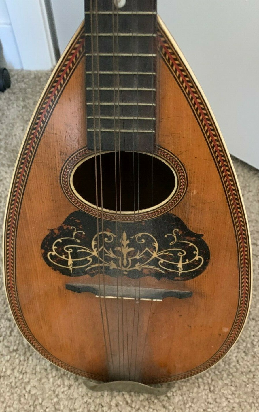 Unbranded Vintage Antique Bowlback Mandolin With 1 String Missing | eBay