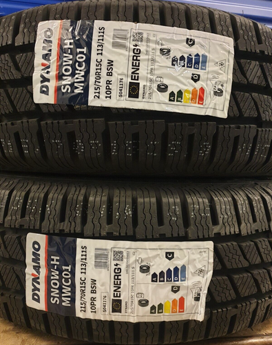 2X ROADX/DYNAMO WINTER SNOW/FROST 215/70 R15 111S VAN TYRES 215 70 15 M ...