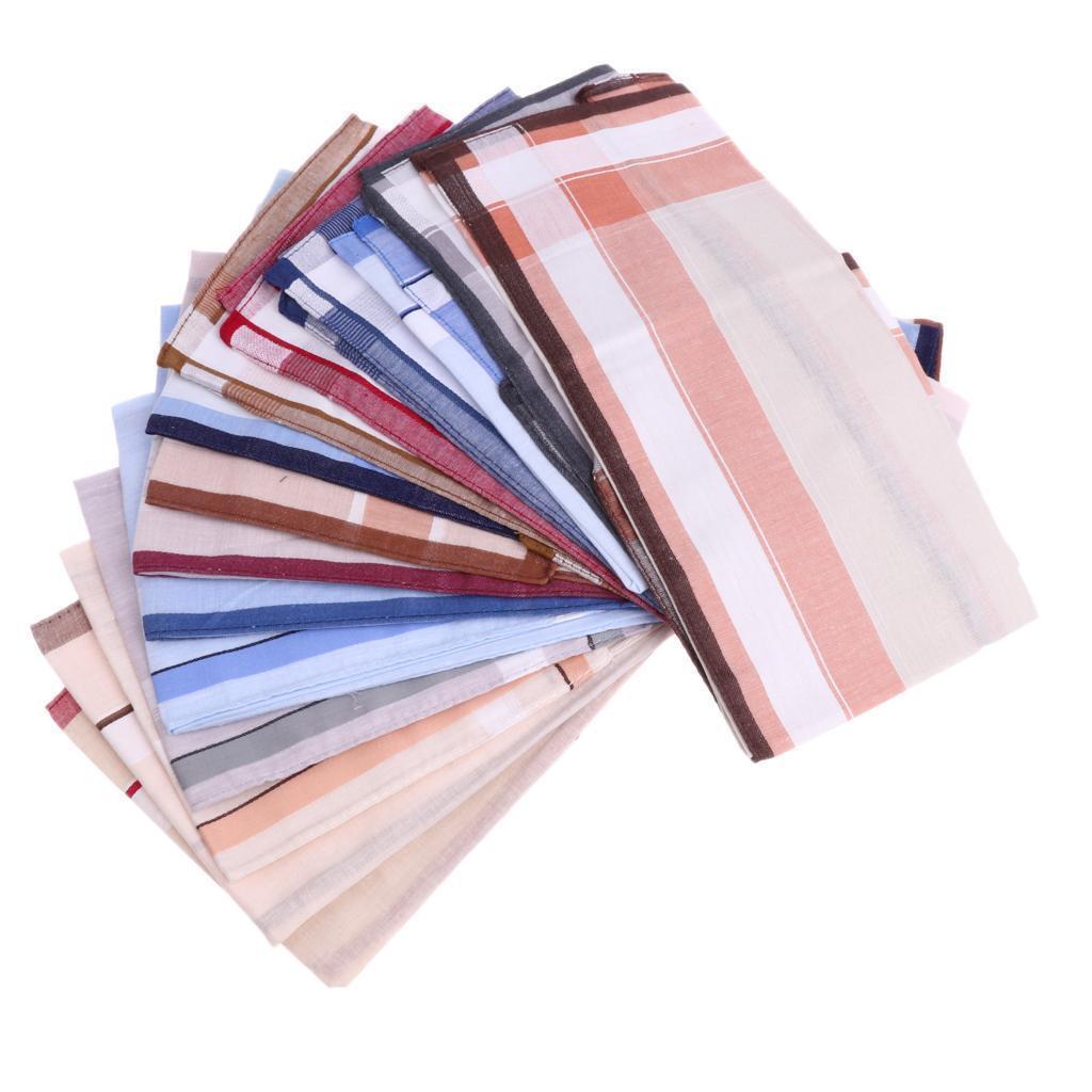 12pcs/set Men Vintage Square Hankerchief Hanky Wedding Party | eBay ...