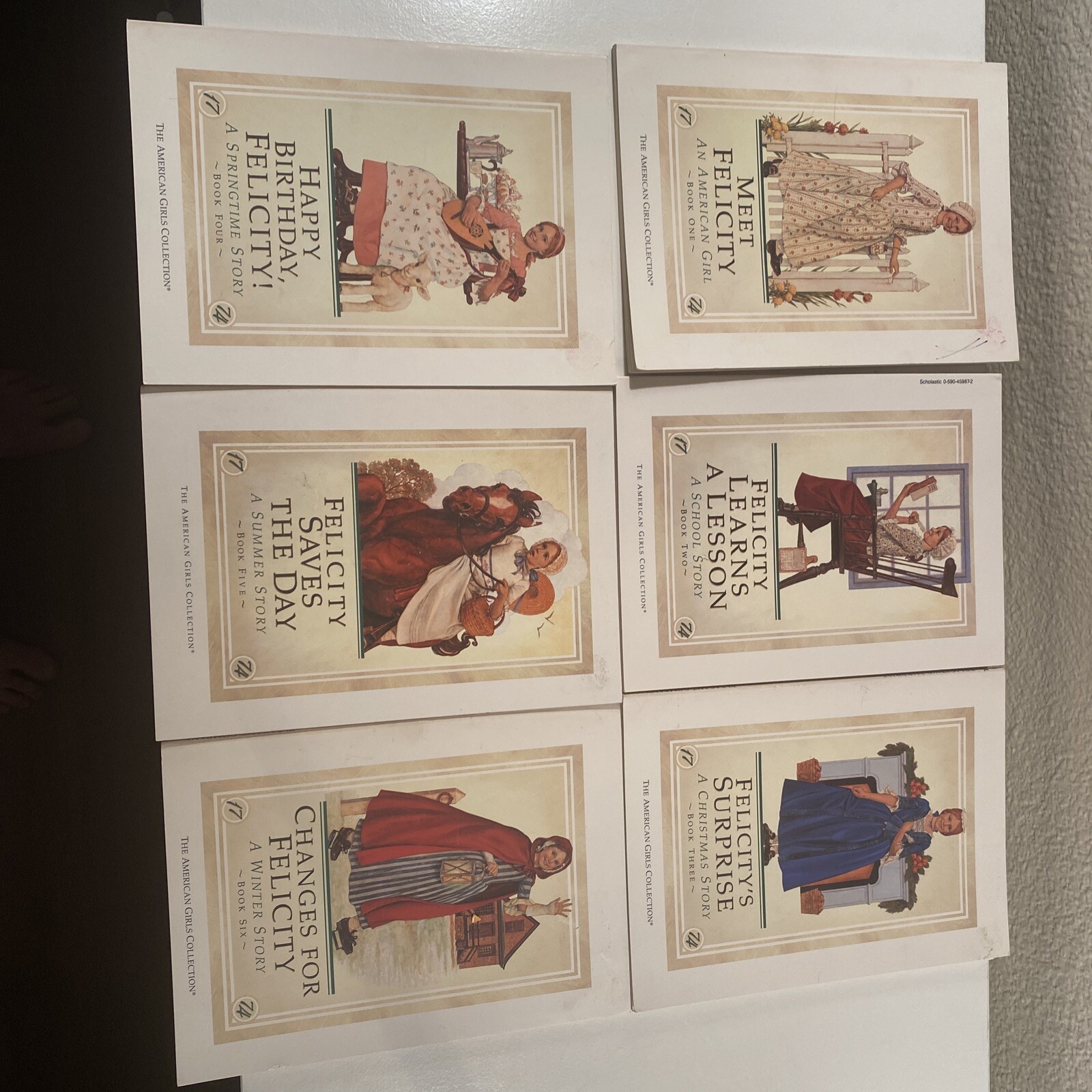 Pleasant company Felicity book lot books 1-6 early editions | eBay