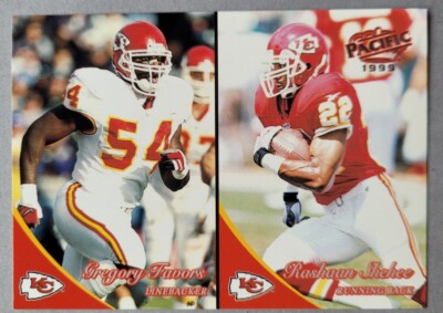 KANSAS CITY CHIEFS GREGORY FAVORS RASHAAN SHEHEE 1999 PACIFIC FOOTBALL ...