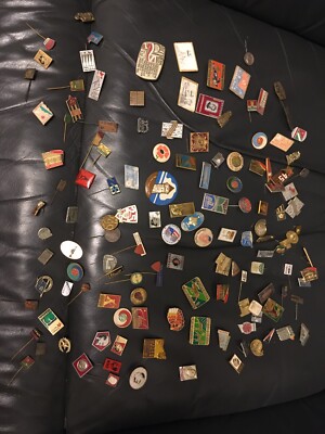 130 rare vintage USSR Pins Soviet Russian Pins | eBay