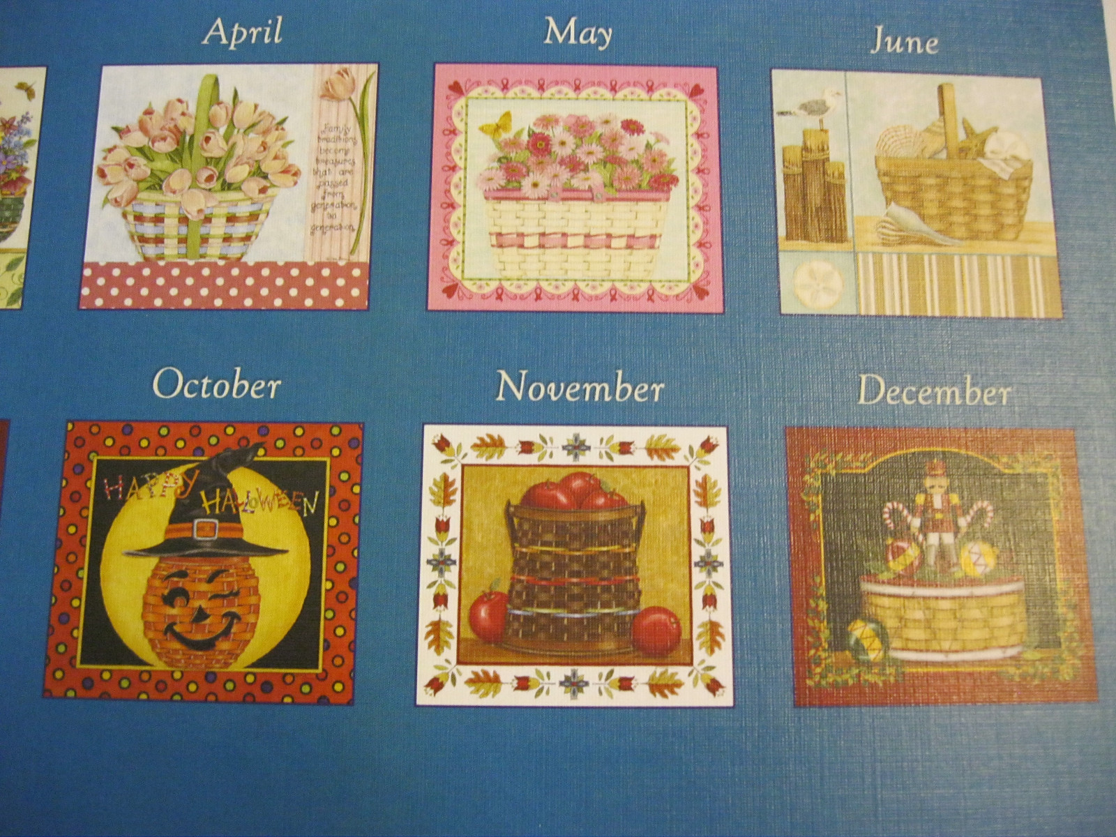 LONGABERGER CALENDAR 2013 Great Pictures Art BY Deb Strain DISPLAYED ...