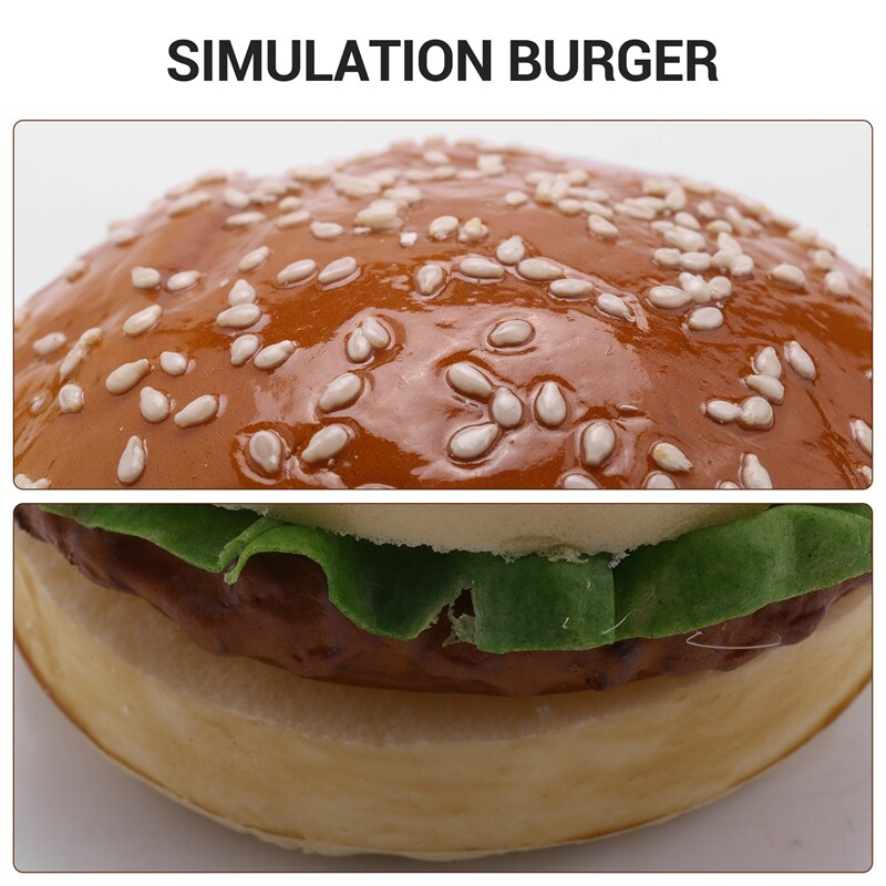 2X(1pc Realistic Hamburger Lifelike Simulation hamburger Display Kid | eBay