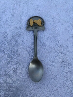 GETTYSBURG CANNON COLLECTIBLE PEWTER SPOON MADE IN U.S.A. 3 3/4 " | eBay