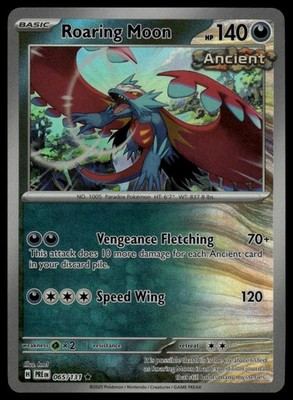 Roaring Moon (Poke Ball Pattern) Rare SV: Prismatic Evolutions 065/131 ...