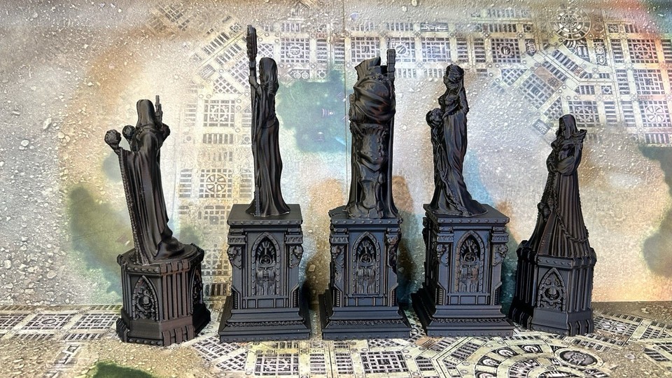 Tabletop Terrain -Statues & Statue Ruins- Warhammer 40K/AOS Compatible ...