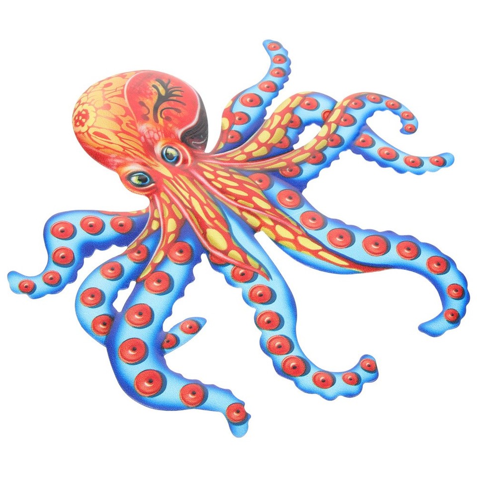 Metal Octopus Wall Decor Metal Octopus Sculpture Hanging Wall Decor ...