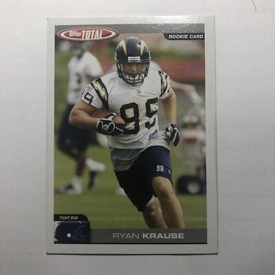 2004 Topps Total #418 Ryan Krause RC Rookie Card San Diego Chargers | eBay