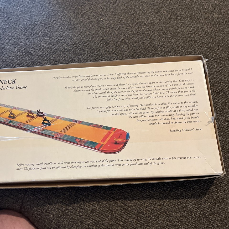 Schylling Neck And Neck Steeplechase Horse Racing Board Game in Box ...