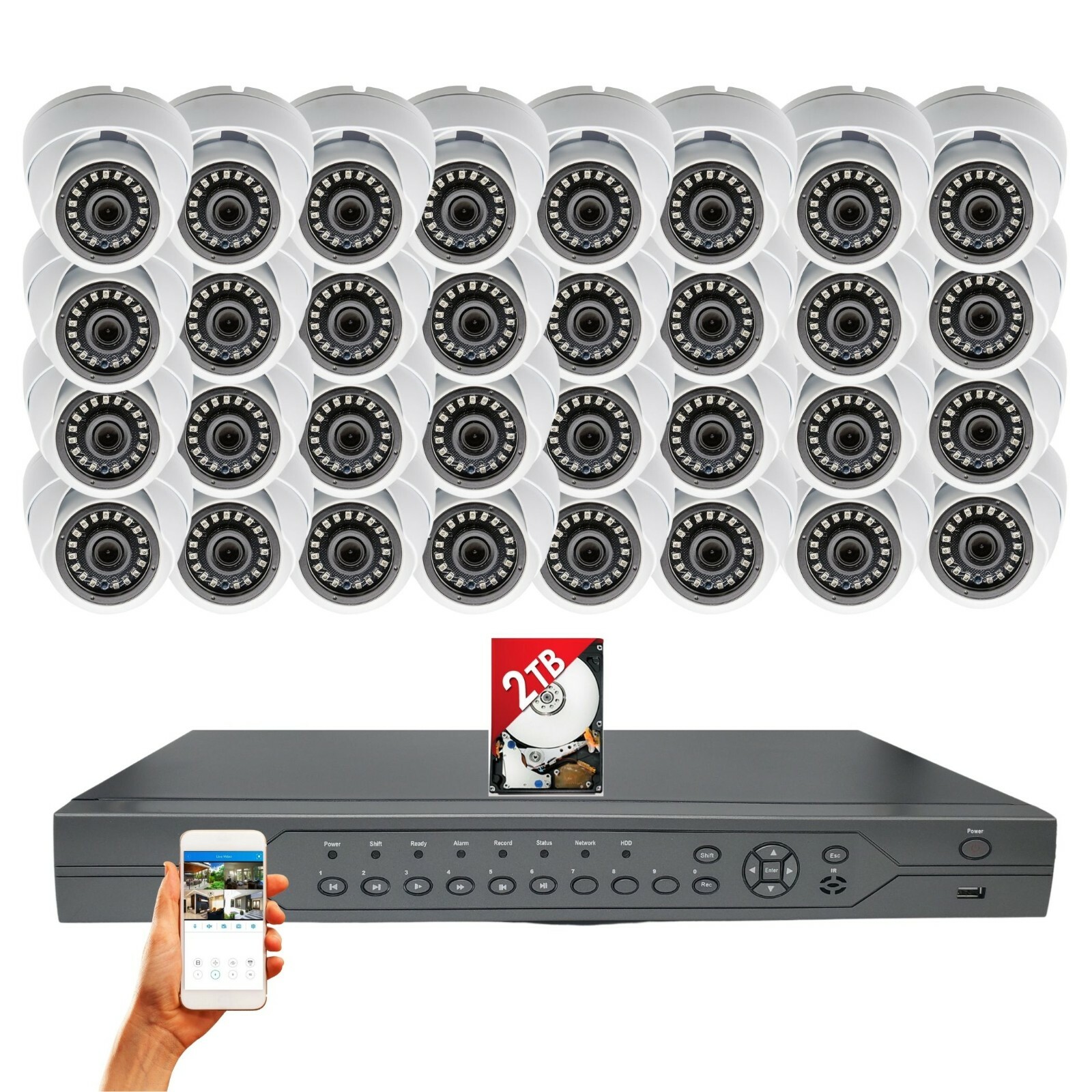 Evertech 32 Channel CCTV Security Surveillance Camera Complete System ...