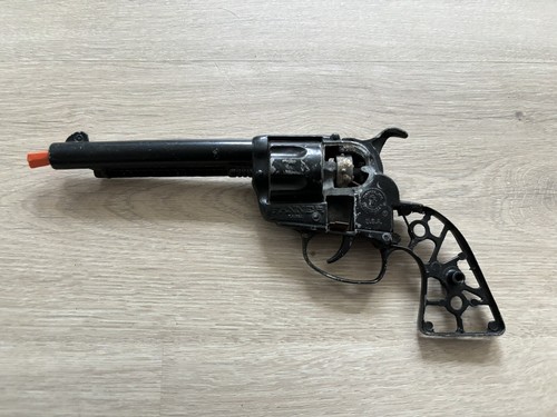 VINTAGE MATTEL FANNER 50 WORKING CONDITION BLACK TOY CAP GUN | eBay