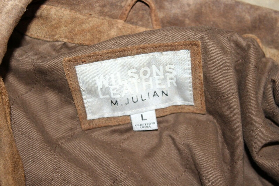 Wilsons Julian Brown Leather Jacket Men's Size Large RN69426 | eBay