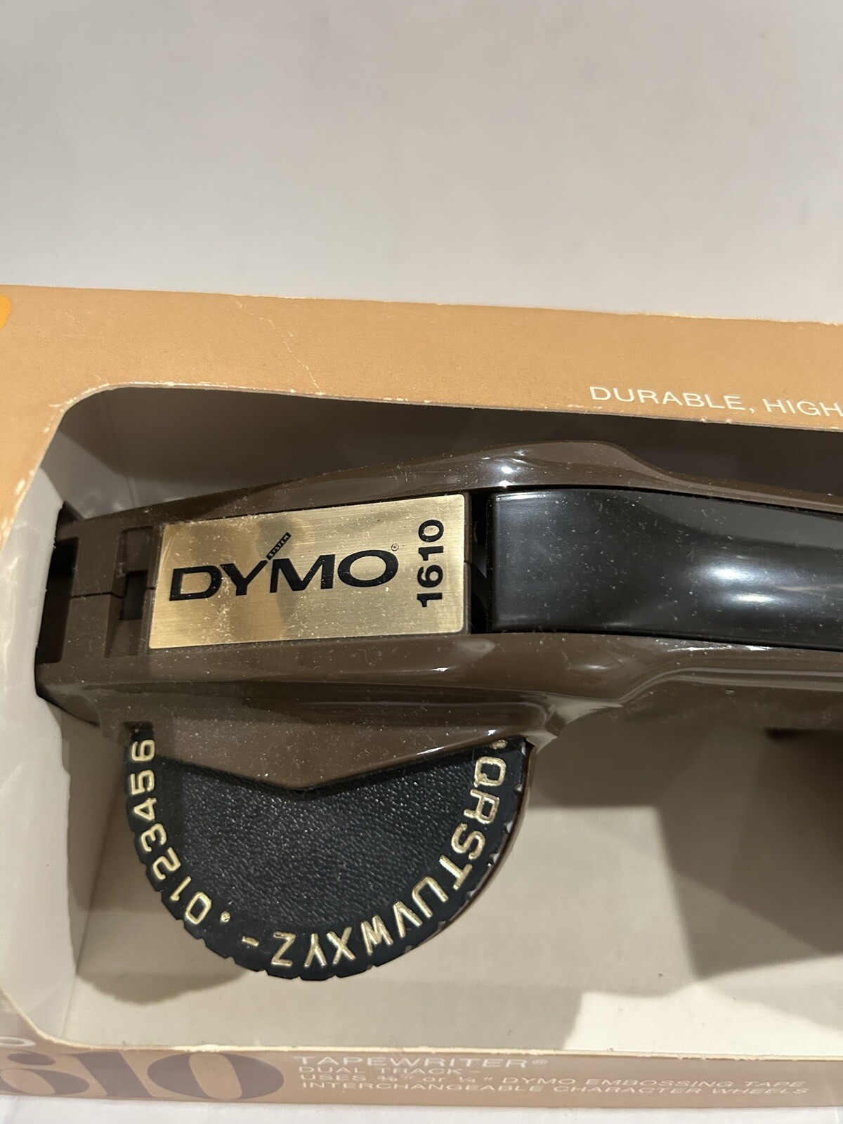 Vintage Dymo Organizer 1610 Label Maker uses 1/4" & 3/8" Tape 3 Styles ...