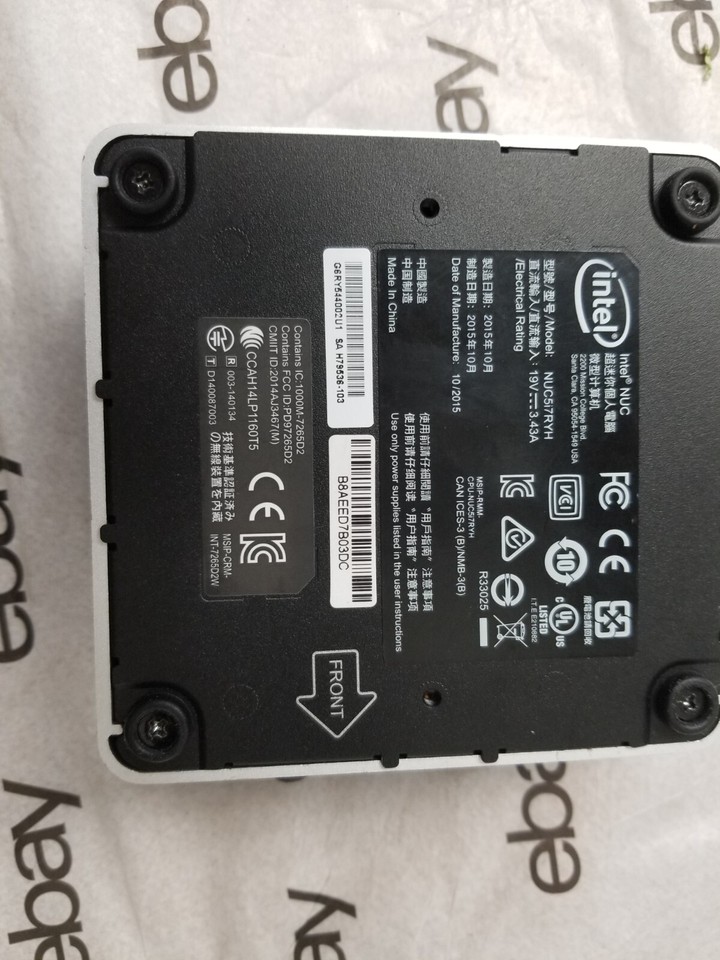 Intel NUC5i7RYH Intel Core i7-5557U 3.10GHz /8GB RAM /256GB SSD WIN10 ...