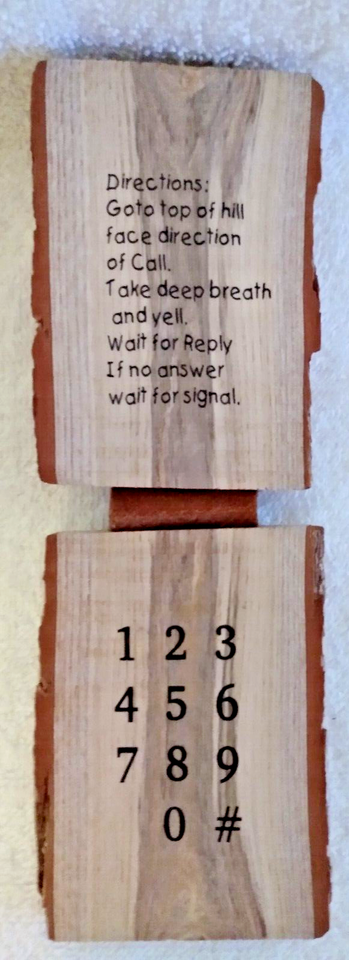 Redneck Cell Phone Gag Gift Wooden | eBay