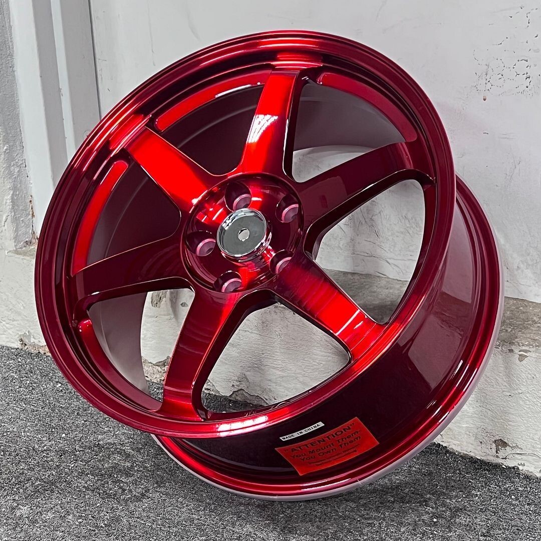 18" IPW 500 GRID STYLE RED WHEELS FITS I30 I35 EX35 EX37 QX50 5X114.3 ...