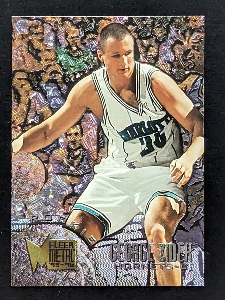 George Zidek Charlotte Hornets 1995-96 Fleer Metal #133 Rookie Card | eBay