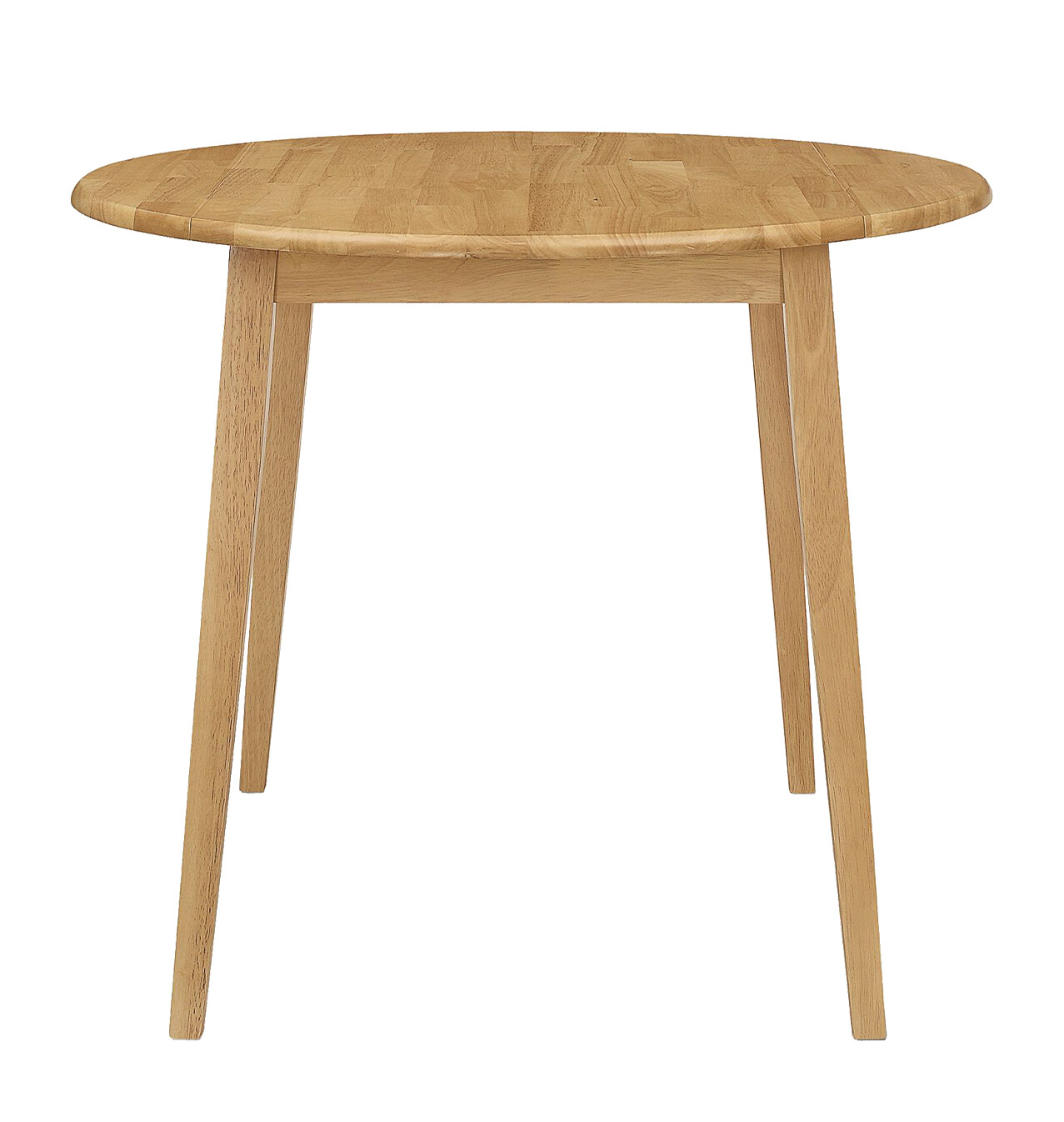 Small Wooden Kitchen Drop Leaf Round Dining Table in Oak Finish |100% ...