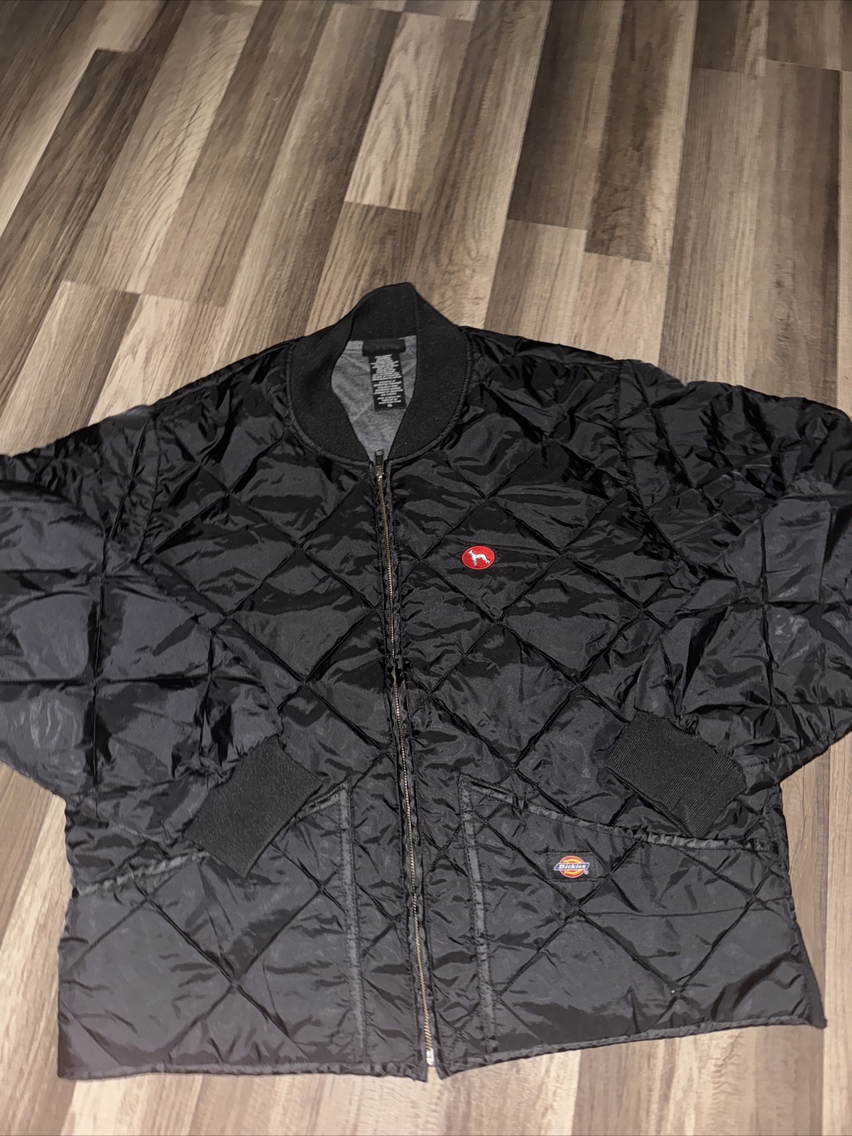 Quilted Dickies X Mac Truck Bomber Jacket Black XL 26… - Gem