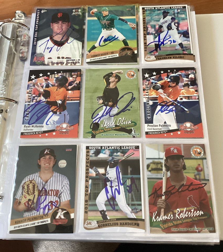 MINOR LEAGUE ALL STAR & TOP PROSPECTS SIGNED AUTOGRAPHED CARDS | eBay