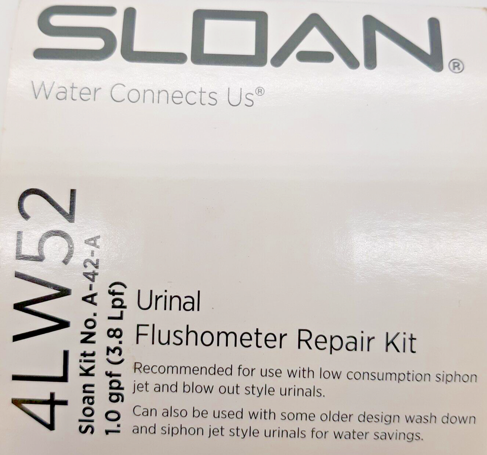 Sloan 4LW52 Urinal Flushometer Repair Kit | eBay