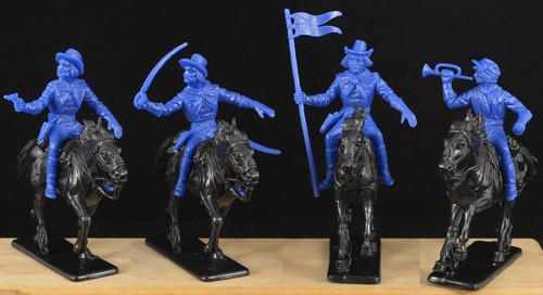 Jean Hoefler 4 U.S. Cavalry with 4 Cloned Italeri Horses- 54mm toy ...