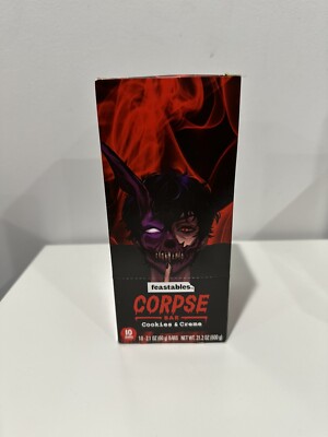 * New Box Of MrBeast Feastables Corpse Bar Cookies & Cream Chocolate ...