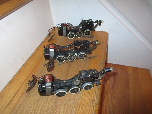 LOT OF 3 OLD American Flyer S Gauge 322 312 Steam Locomotive Motor ...