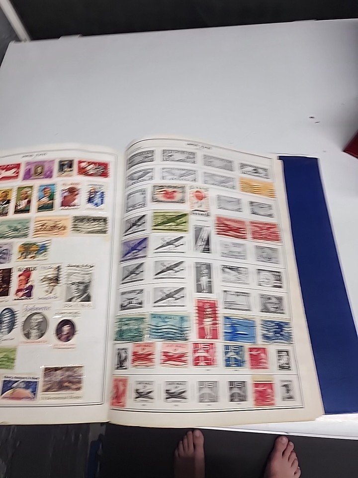 Statesman Deluxe Album Worldwide Loaded With Stamps. Really Old UsA ...