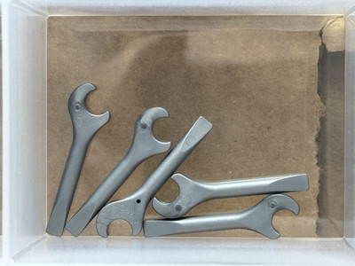 LEGO Parts - Flat Silver Minifigure Tool Spanner Wrench - No 4006 - QTY ...