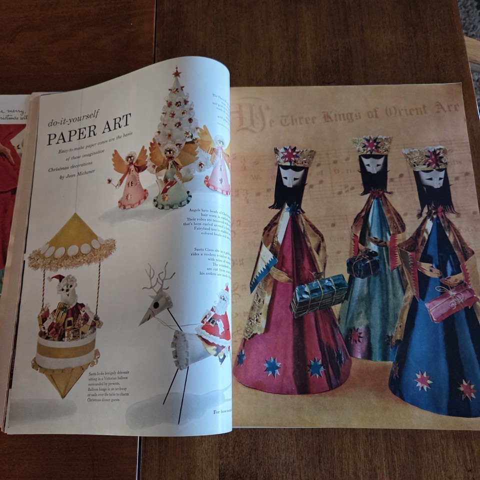 Vintage McCall’s December 1954 MCM Christmas Magazine Crafts, Ads ...