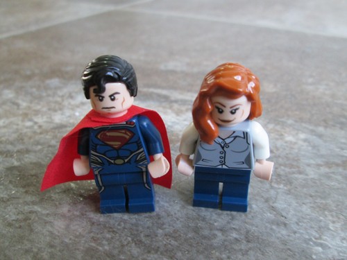 LEGO Superman & Lois Lane Minifigures - 76009 DC Superheroes - Black ...