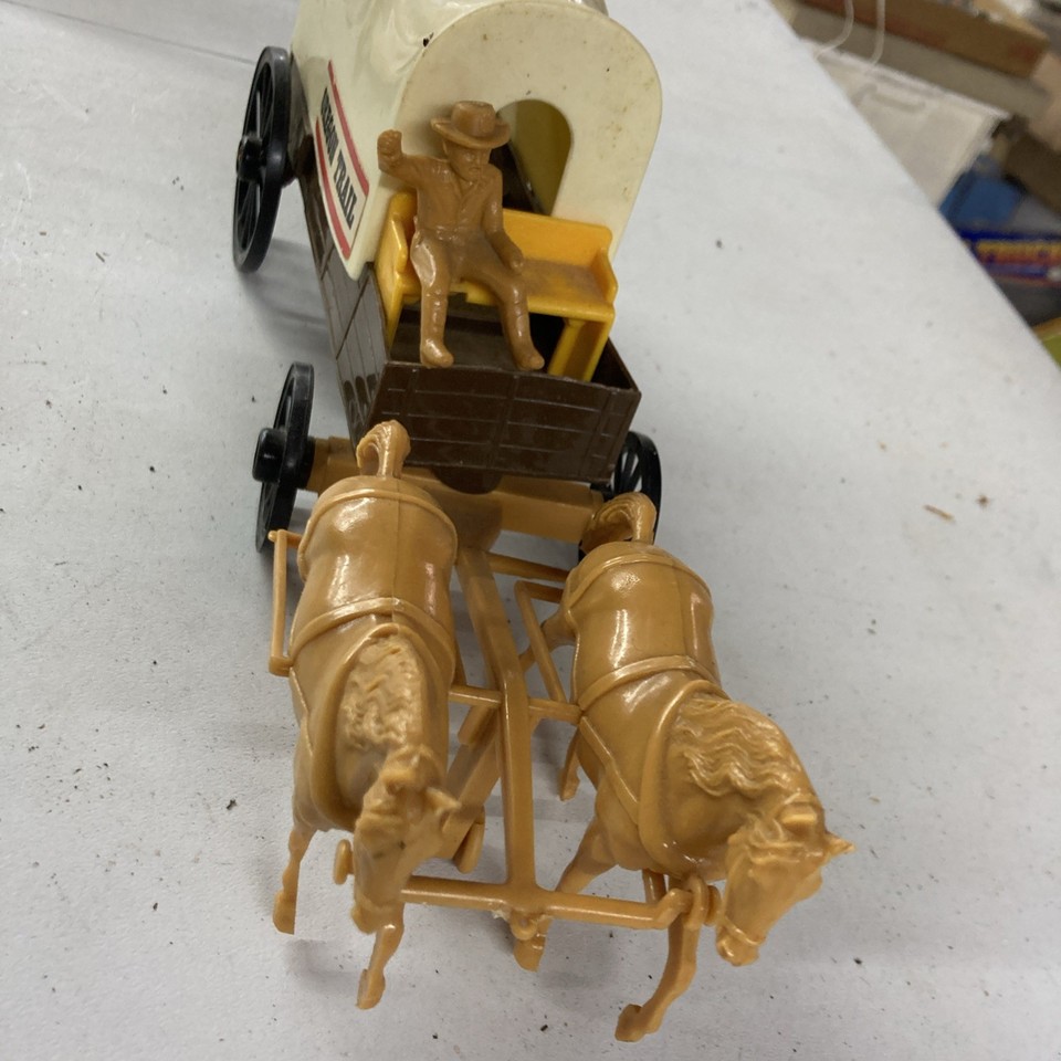 Vintage processed plastic co stagecoach horse wagon. | eBay
